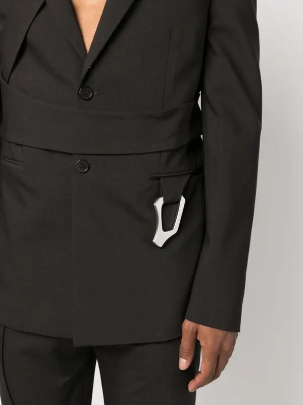HELIOT EMIL Layered-effect Single-breasted Blazer