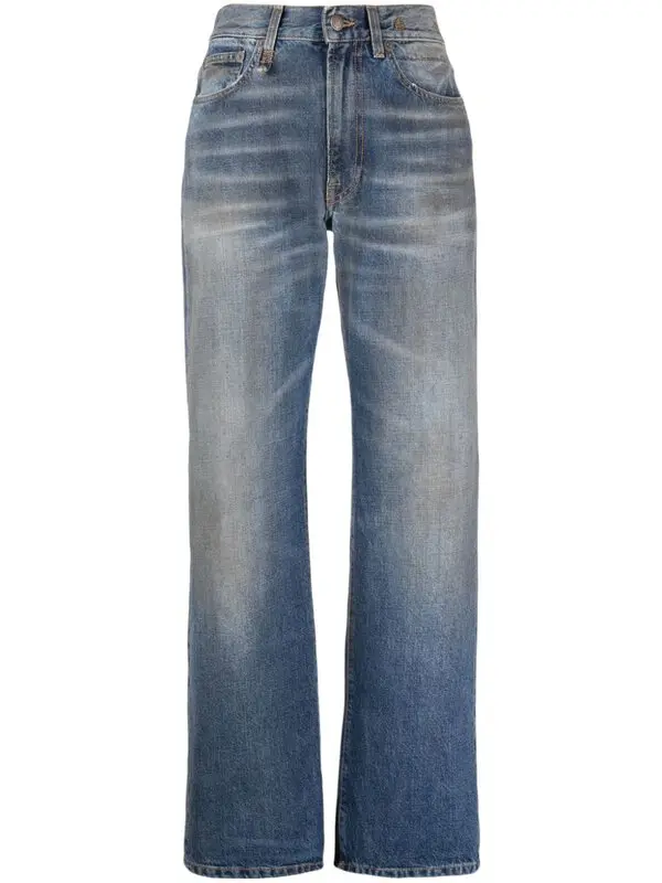 R13 Mid-rise Straight-leg Jeans - Blue