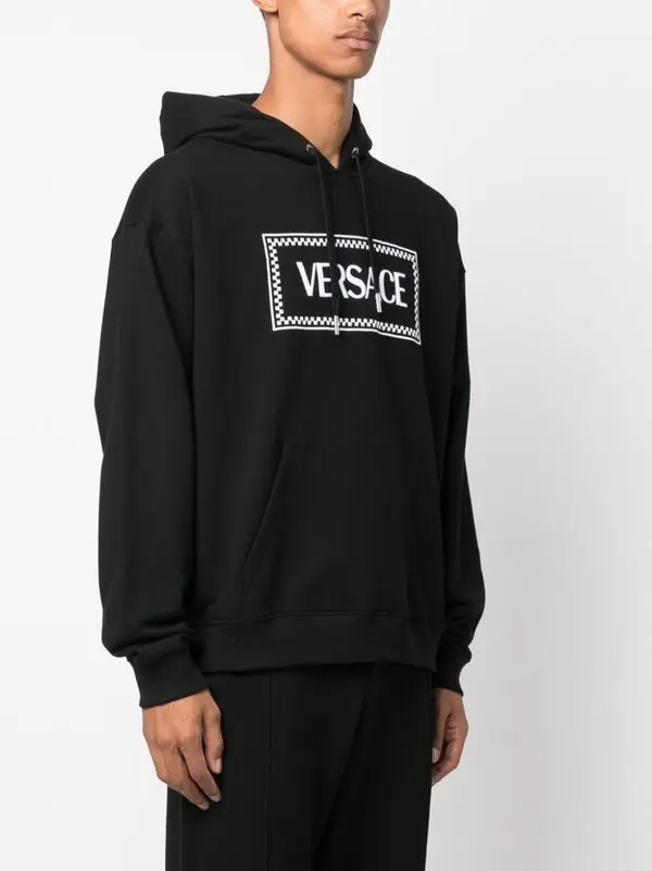 Versace 90s Vintage Logo-embroidered Hoodie