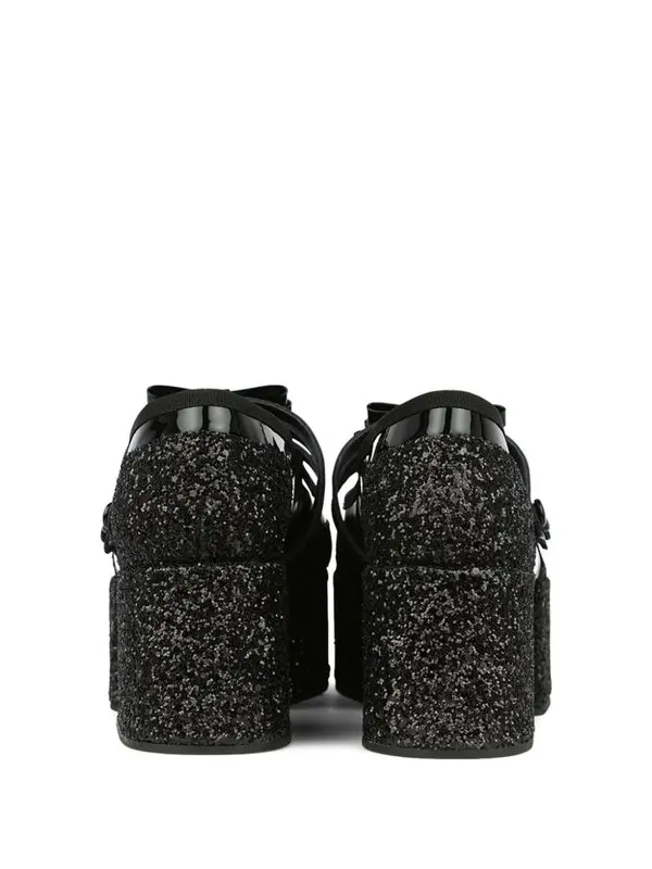 Noir Kei Ninomiya 70mm Glitter-embellished Platform Mary Janes