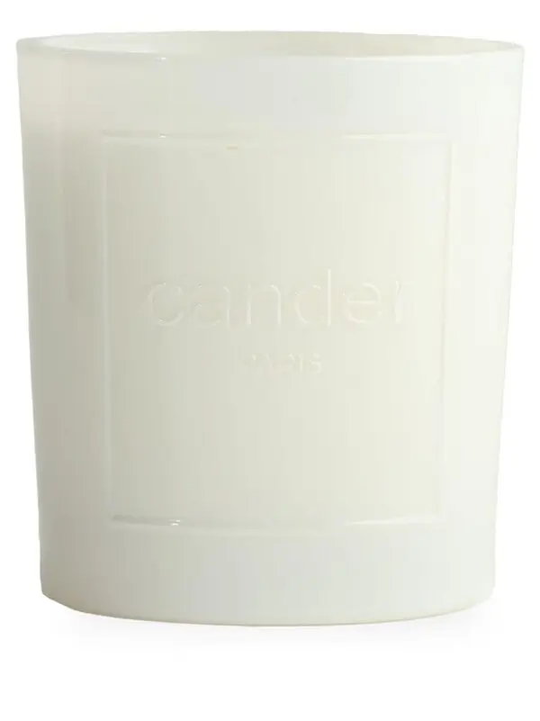 CANDER Our Youth Logo-embossed Candle - White