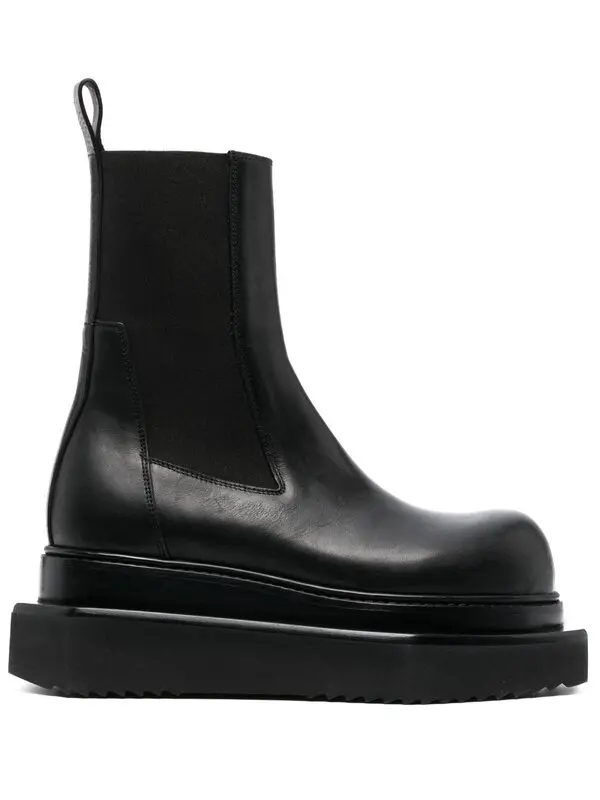 Rick Owens Beatle Turbo Cyclops Leather Boots