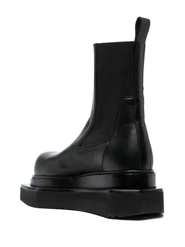 Rick Owens Beatle Turbo Cyclops Leather Boots