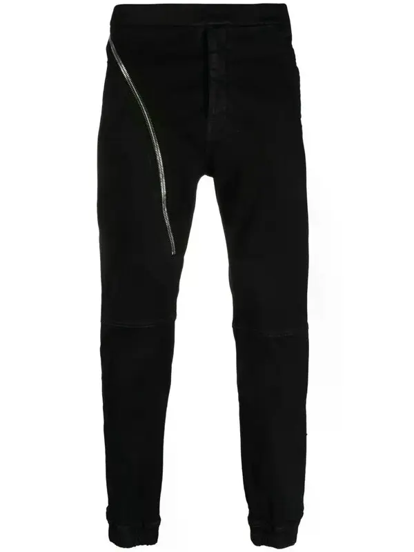 Rick Owens Aircut Decorative-zip Skinny Joggers