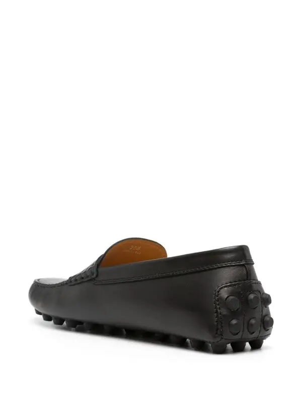 TOD'S Penny-slot Leather Loafers - Black