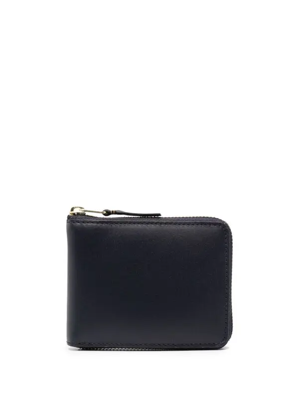 Comme Des Garçons Zip-around Leather Wallet - Blue