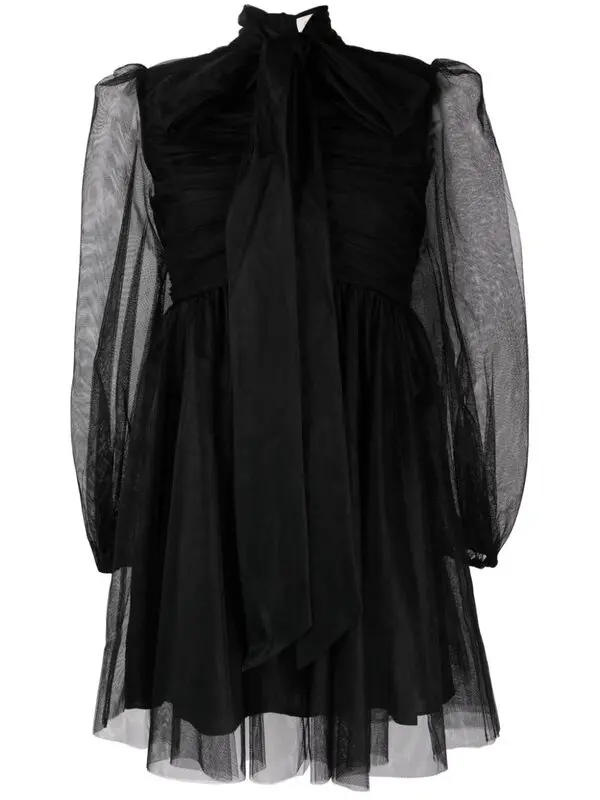 Zimmermann Pussy-bow Tulle Minidress