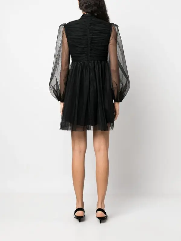 Zimmermann Pussy-bow Tulle Minidress