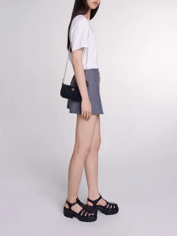 Maje Short Wraparound Skirt