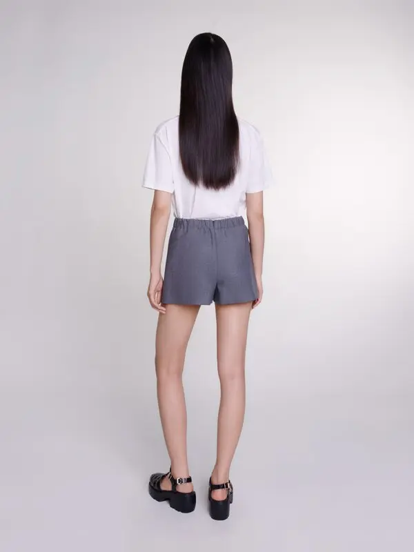 Maje Short Wraparound Skirt