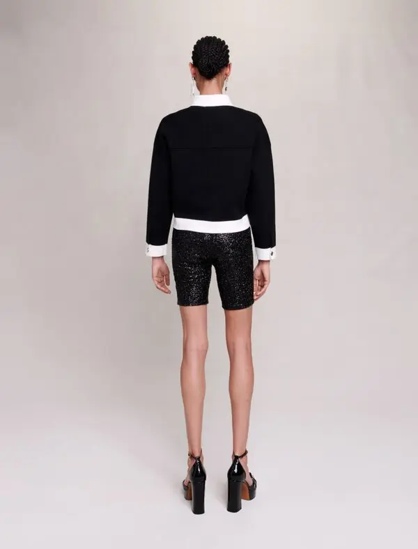Maje Glittery Cycling Shorts