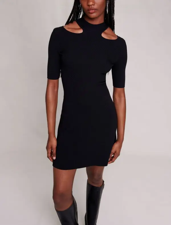 Maje Cutaway Short Dress