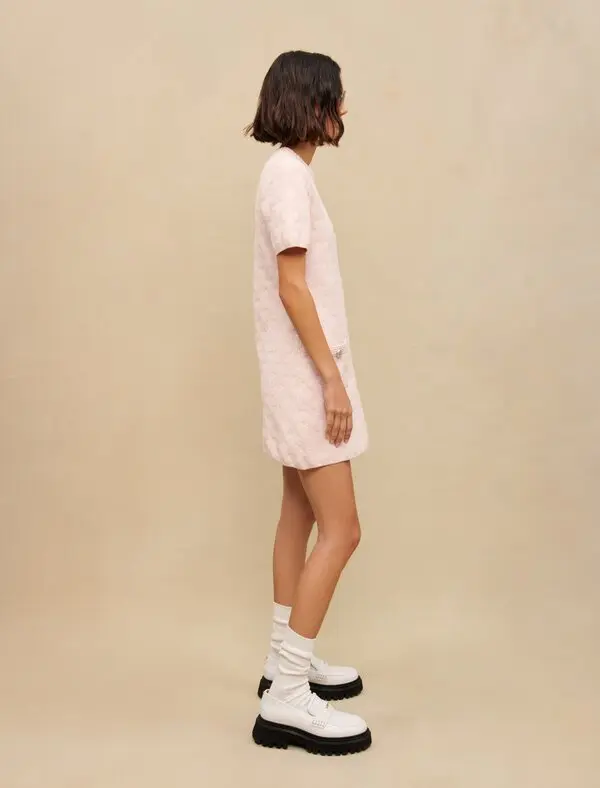 sleeveless shift dress knee length Patterned Sleeveless A-line Lace Shift Dress main image 0