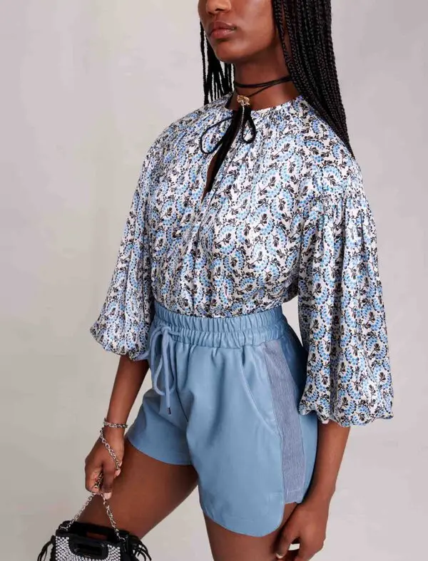 Maje Leather-look Shorts