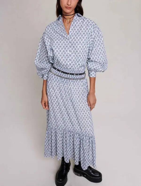 Maje Long Asymmetric Skirt