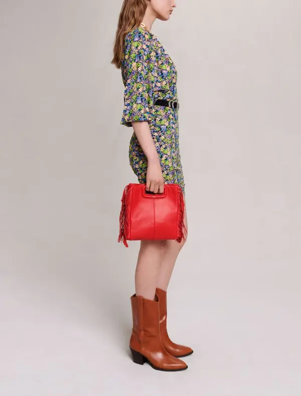 Maje Short Dress With Floral Print