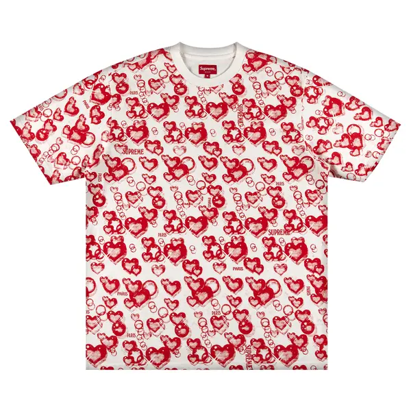Supreme Hearts Short-sleeve Top - White