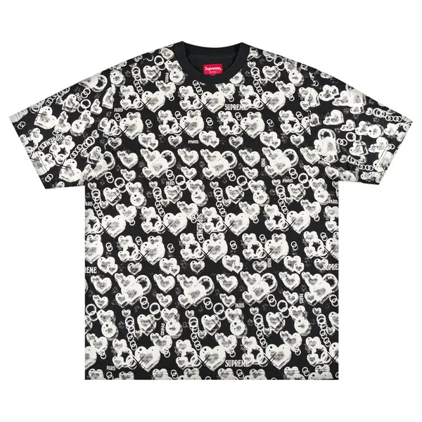 Supreme Hearts Short-sleeve Top - Black