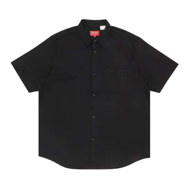 Supreme Croc Patch Short-sleeve Work Shirt