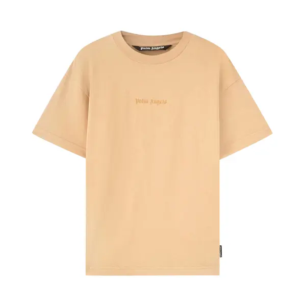 Palm Angels Gd Reverse Logo T-shirt 'beige - Tan