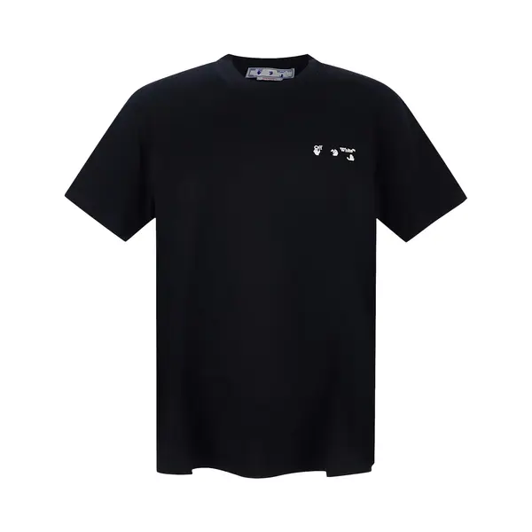 Off-White Ow Logo Slim Short-sleeve Tee /white - Black
