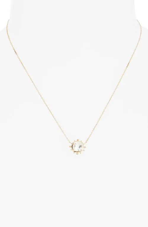Anzie Dew Drop Avery White Topaz Pendant Necklace