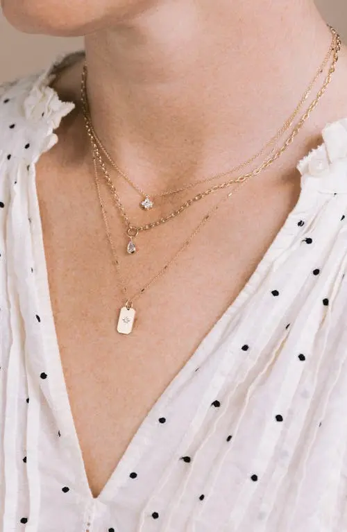 Zoe Chicco Diamond Flower Pendant Necklace - Yellow Gold
