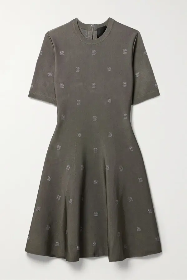 Givenchy 4g Stretch Jacquard-knit Mini Dress