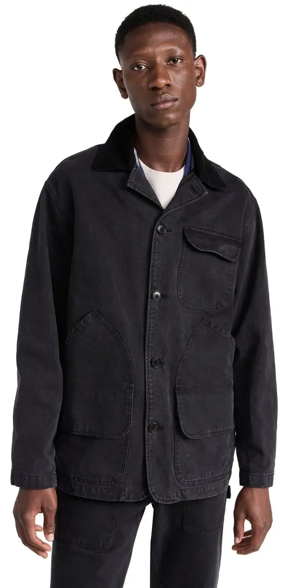 ALEX MILL Frontier Jacket - Washed Black