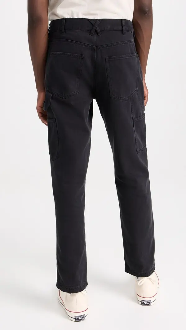 ALEX MILL Painter Pants In Recycled Denim - Washed Black