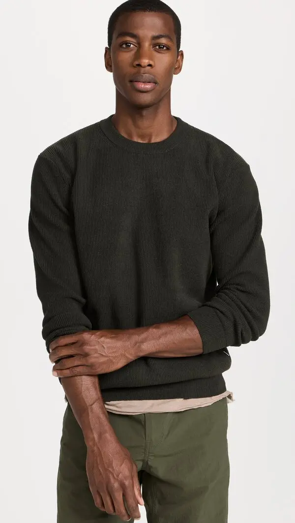 Nn07 Danny Lightweight Sweater - Dark Army