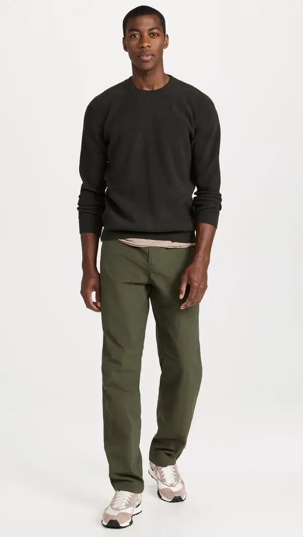 Nn07 Danny Lightweight Sweater - Dark Army