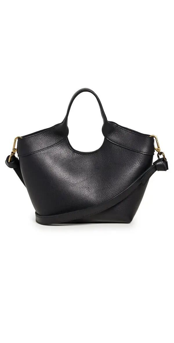 Madewell The Mini Sydney Cutout Tote In Leather