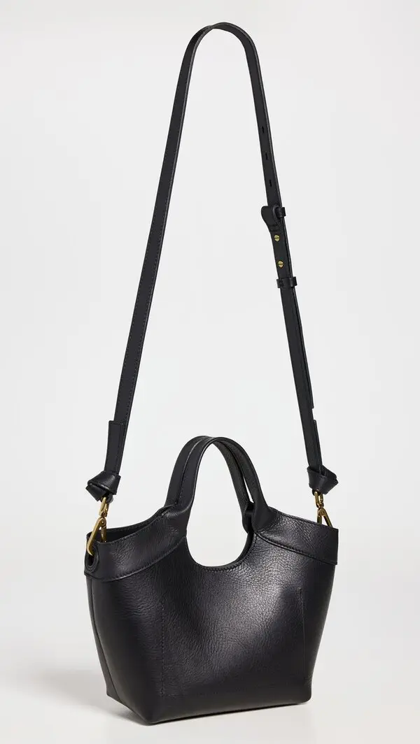 Madewell The Mini Sydney Cutout Tote In Leather