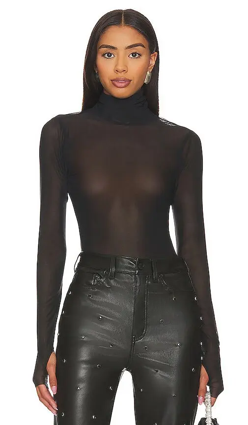 AFRM Zadie Turtleneck Top - Noir