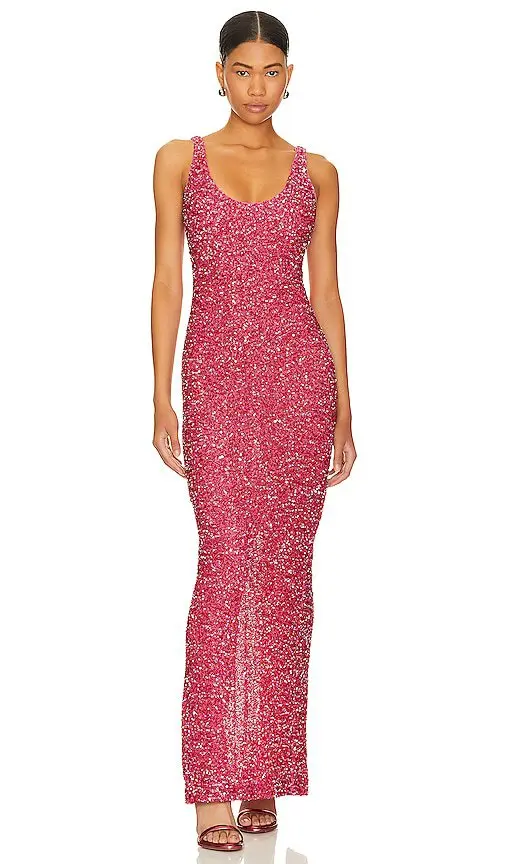 Nbd Janhvi Maxi Dress - Hot Pink