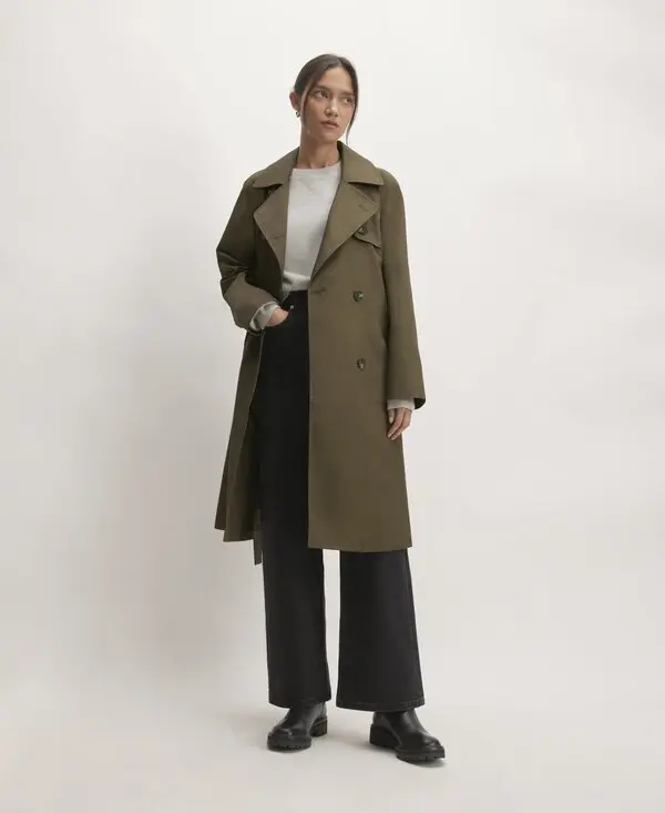 Everlane Trench Coat - Olive