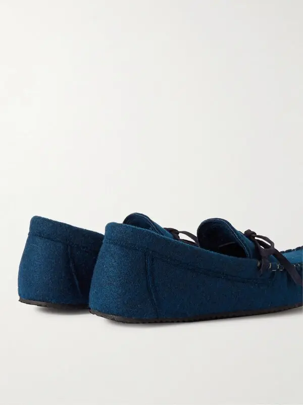 Mr P. Recycled-felt Slippers