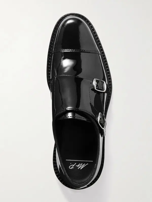 Mr P. Patent-leather Monk-strap Shoes