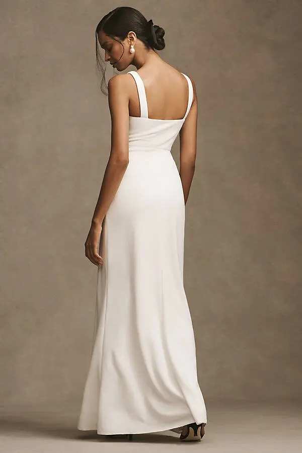 Bhldn Blake Square-neck Maxi Dress - White