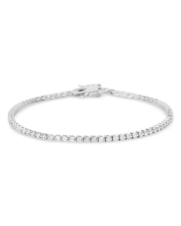 Meira T 14k Gold Diamond Tennis Bracelet - White