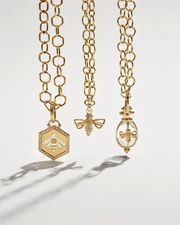 Temple St. Clair Resting Bee Diamond Pendant