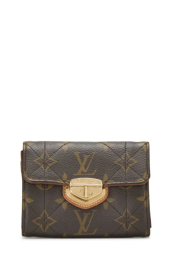 LOUIS VUITTON Monogram Canvas Etoile Compact Wallet - Brown