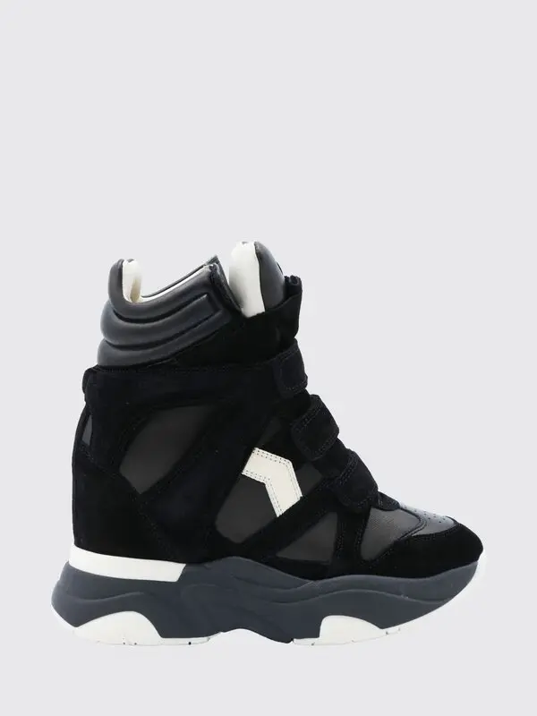 Isabel Marant Étoile High Top Sneakers With Velcro Fastening - Black