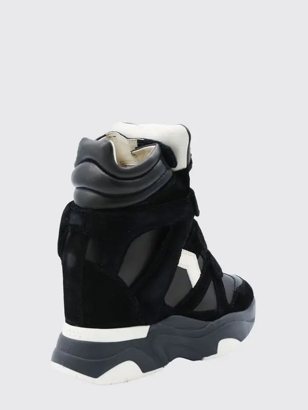 Isabel Marant Étoile Balskee High-top Leather Wedge Trainers With Velcro