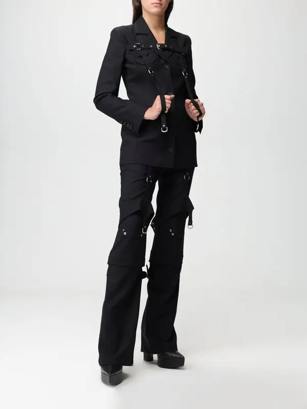 Off-White Virgin Wool Blazer With Harness