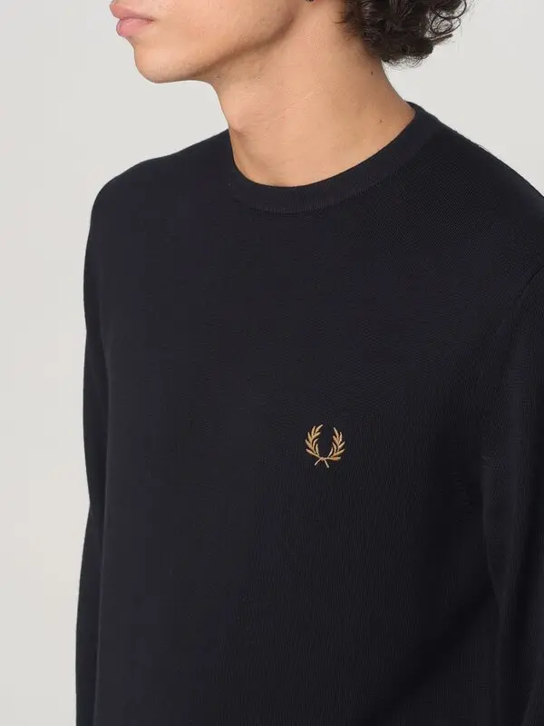 Fred Perry Crew Neck Sweater - Blue