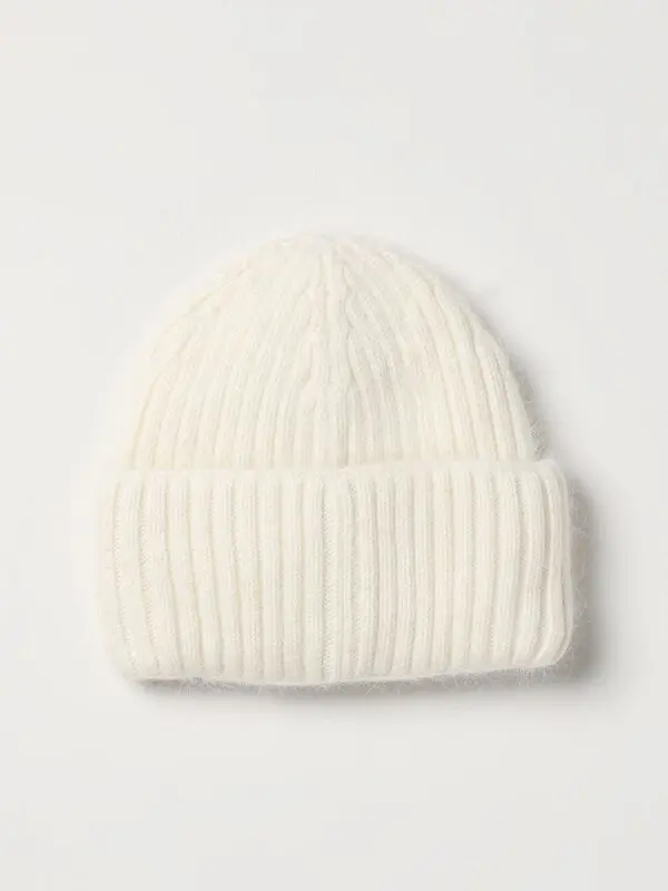 Liu Jo Ribbed Beanie - White