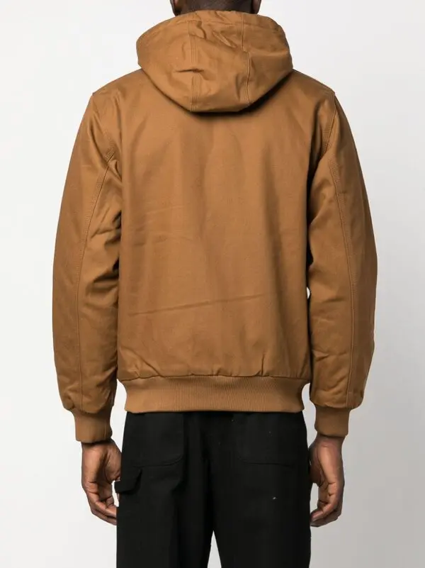 Carhartt Work In Progress Logo-patch Cotton Hooded Jacket