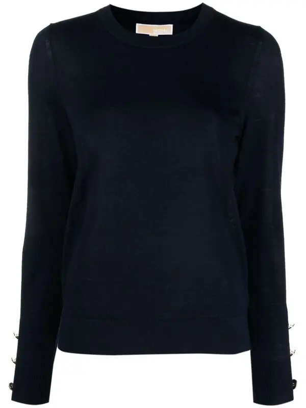 Michael Kors Button-fastening Knit Jumper - Blue